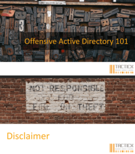 Offensive Active Directory 101 - MoS